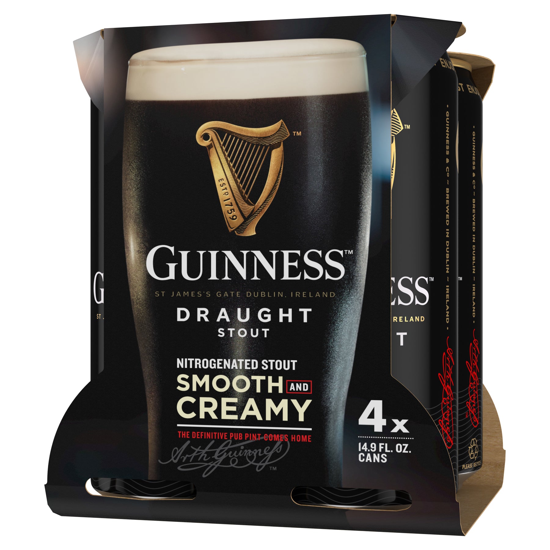 GUINNESS CANS DRAUGHT 4PK 440ML | GUINNESS – Drinks Inc.