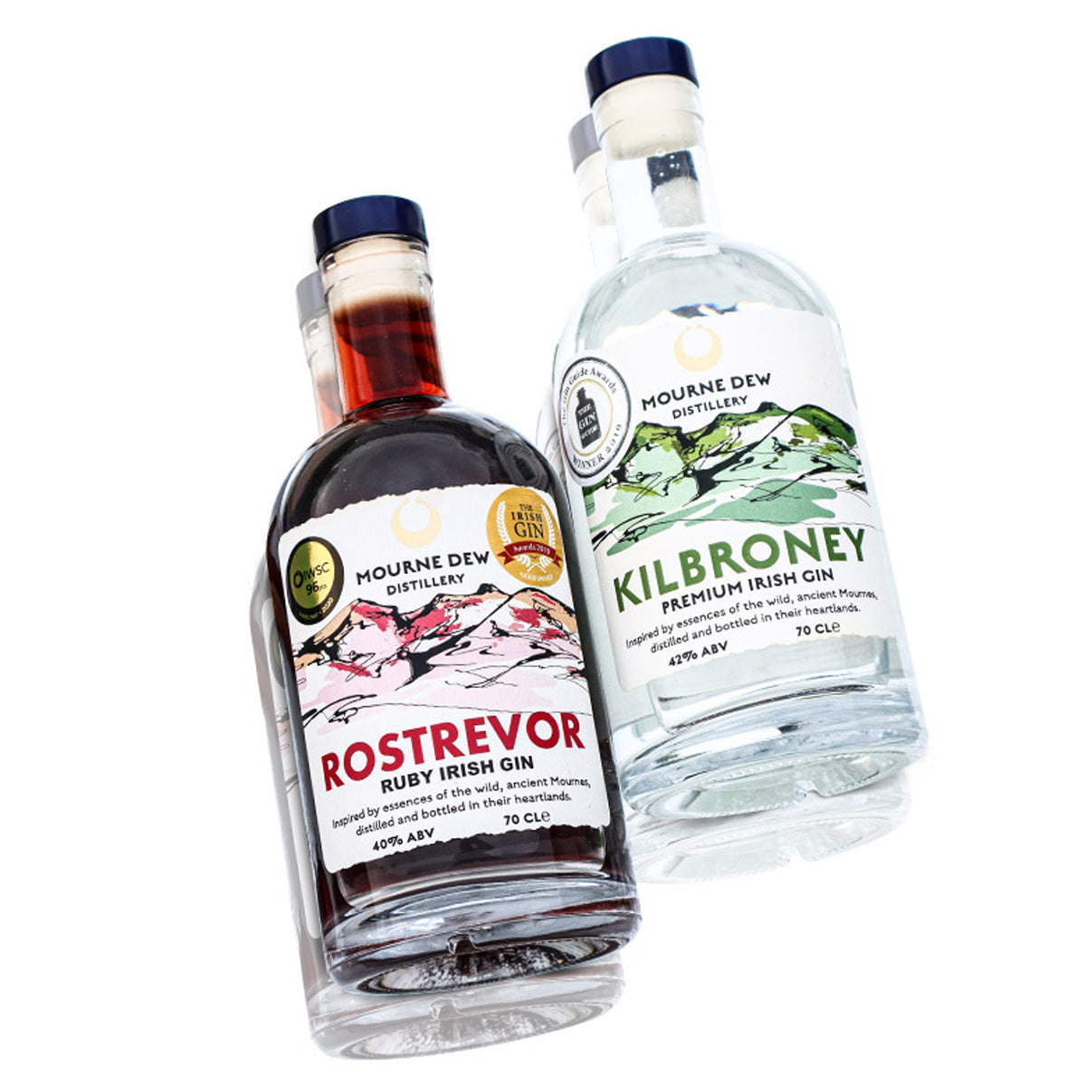 MOURNE DEW MINI GIN GIFTPACK 50ML (KILBRONEY & ROSTREVOR RUBY) – Drinks ...