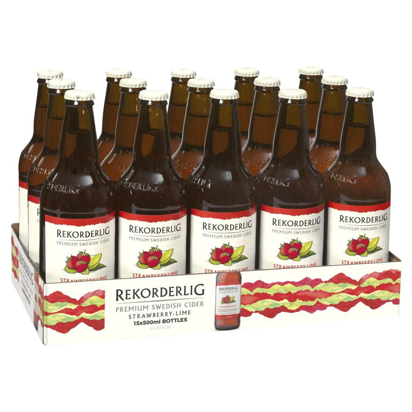 REKORDERLIG STRAWBERRY & LIME (15X500ML) 3.4% | REKORDERLIG – Drinks Inc.